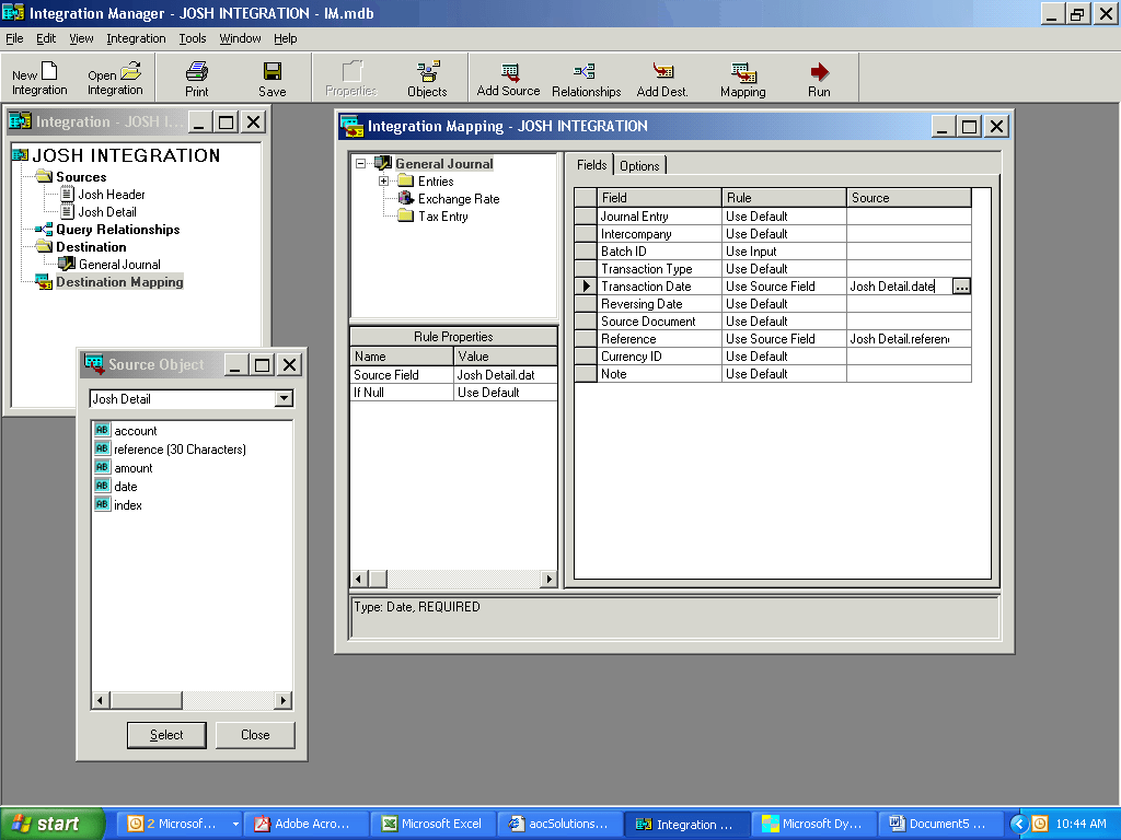 Use integration manager to import journal entries in Dynamics GP Use integration manager to import journal entries in Dynamics GP